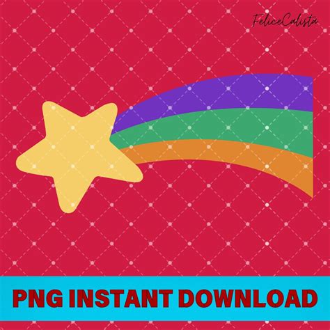 Mabel Rainbow Star Png Mabel Gravity Falls Shooting Star Png Star Of