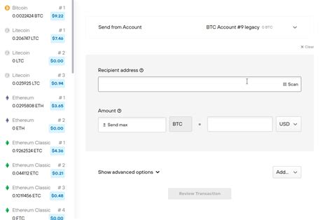 Account Does Not Exist In Send Dialogue Issue Trezor Trezor