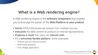 Building End User Applications On Embedded Devices With Wpe Ppt