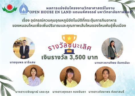 📢ผลการแข่งขันโครงงาน โรงเรียนกาฬสินธุ์พิทยาสรรพ์ เพจสำรอง
