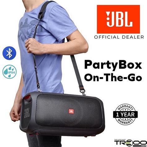 Official Jbl Partybox On The Go Otg Wireless Bluetooth Karaoke Portable Speaker With