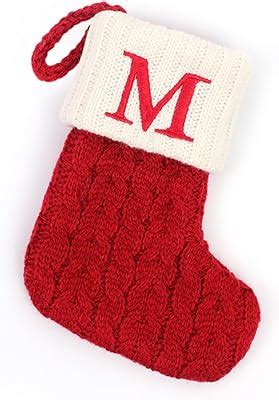 Amazon 20 Inches Monogram Christmas Stockings With Letters Large