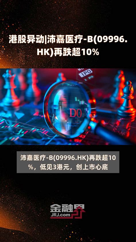 港股异动沛嘉医疗 B09996hk再跌超10 快报凤凰网视频凤凰网