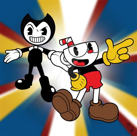 Bendy And Cuphead By Jamesbrownjrva On Deviantart