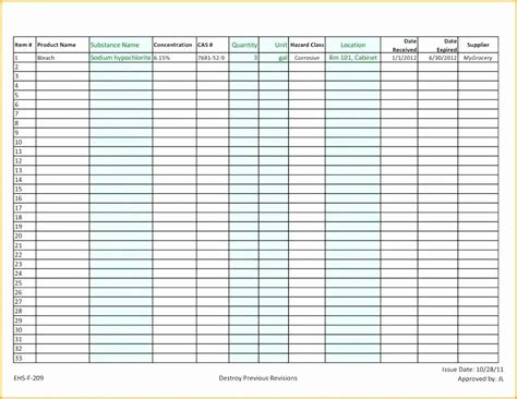 Inventory Cycle Count Excel Template Shooters Journal
