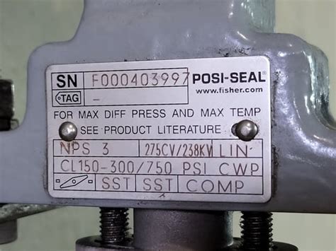 3 Fisher A81 High Performance Butterfly Valve Class 150 300 W 117