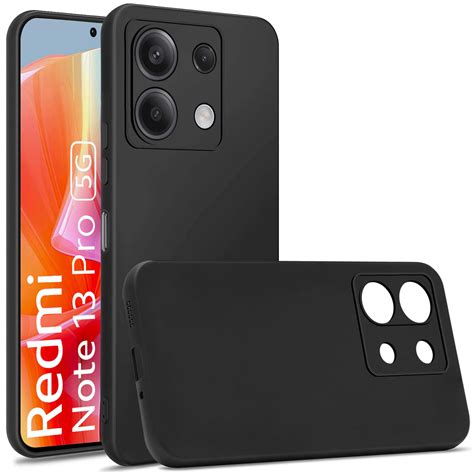 Etui do Xiaomi Redmi Note 13 Pro 5G czarne matowe ze szkłem