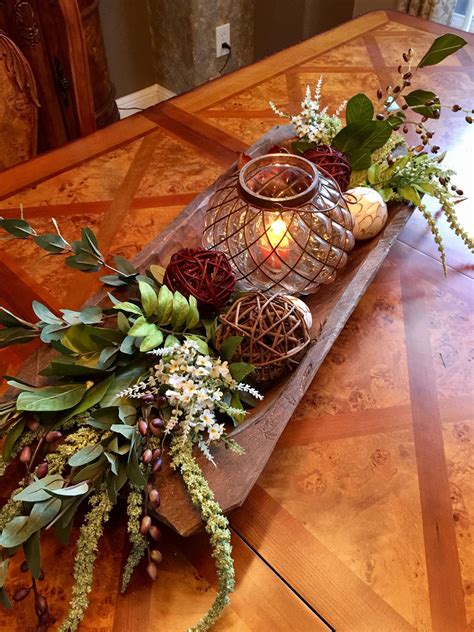 Rustic Dough Bowl Centerpiece Farmhouseinspiration Farmhouse Table