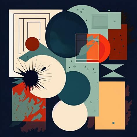 Premium Ai Image Abstract Compositions With Geometric Shapes Abstract