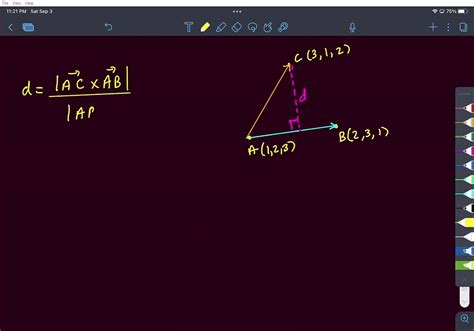 SOLVED Use Vector Projections To Find The Shortest Distance Between Point C And The