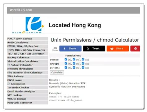 8 Best Free Online Chmod Calculator Websites
