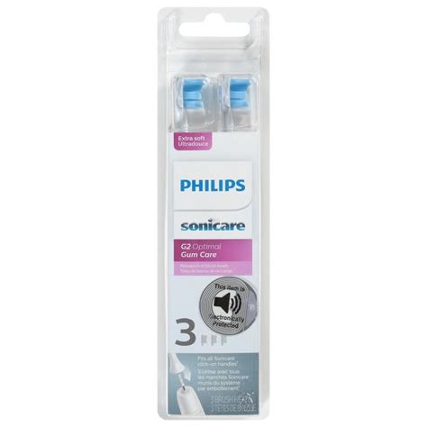 Philips Sonicare G2 Brush Heads 3 Count In 2025 Philips Brushing Teeth Rechargeable Toothbrush