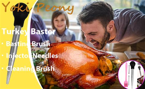 Turkey Baster For Cooking Hot Liquid Kitchen Stainless Steel Turkey Basters Large Food Grade