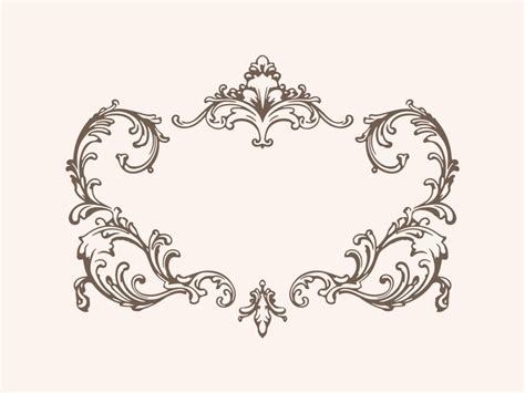 Vector Vintage Ornate Frame Border Pixcrafter