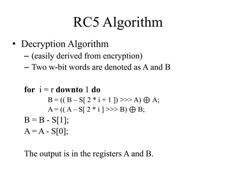 Unit 2 Cns Rc Algorithm Pdf