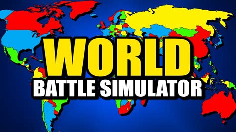 I Created A World Battle Royale Simulator Youtube