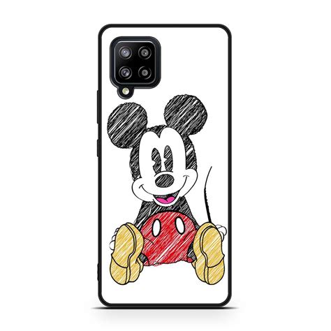 Mickey Mouse Pencil Drawing Samsung Galaxy A12 Case Caselone