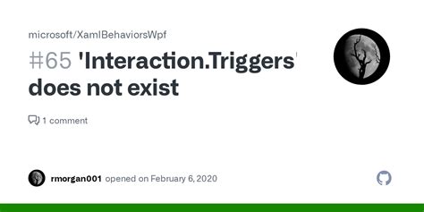 interaction triggers does not exist · issue 65 · microsoft