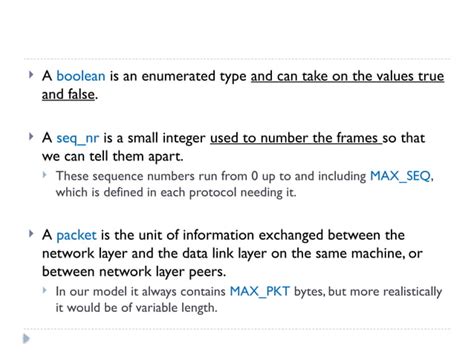 Presentation On Elementary Data Link Protocols Ppt