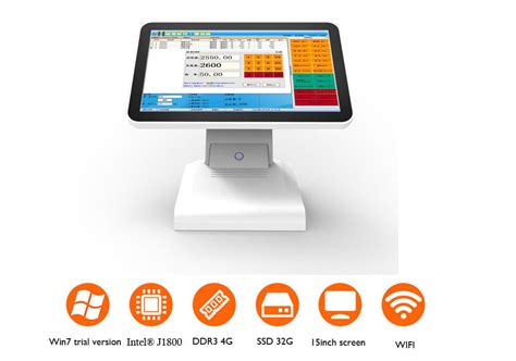 Free Software 15 Touch Screen Pos System Cash Register All In One