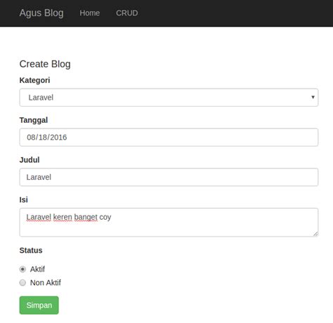 Membuat Crud Di Laravel Dengan Restful Controller Mr Agus