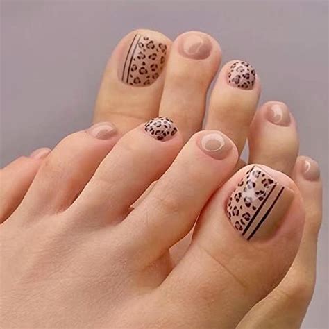 Morily Press On Toenails Light Pink Fake Toenails Short Acrylic Toe Nails Square
