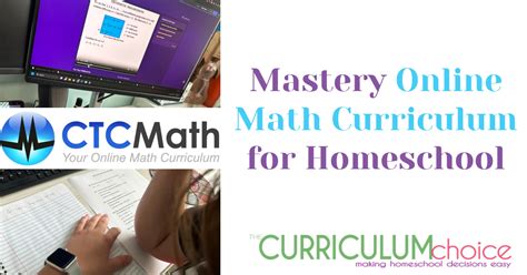 Mastery Online Math Curriculum For Homeschool The Curriculum Choice