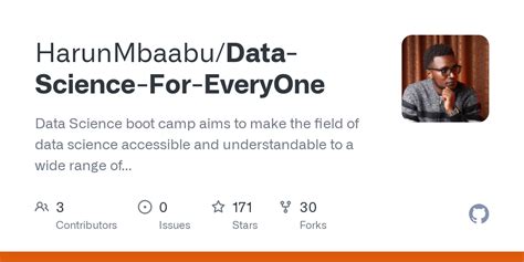 Github Harunmbaabudata Science For Everyone Data Science Boot Camp Aims To Make The Field Of