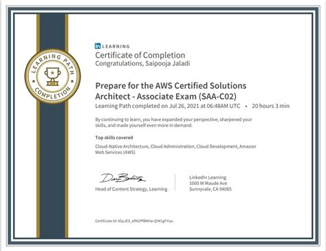 Jaladi Sai Pooja On Linkedin Linkedinlearning Learning Aws