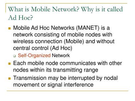 Ppt Mobility Models In Mobile Ad Hoc Networks Powerpoint Presentation
