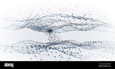 Big Data Cryptography Programming 3d Illustration Neural Network