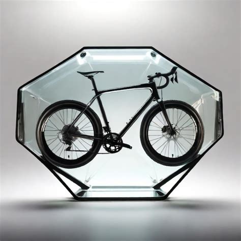 Premium Ai Image A Bicycle Inside A Glass Box As A Showpiece