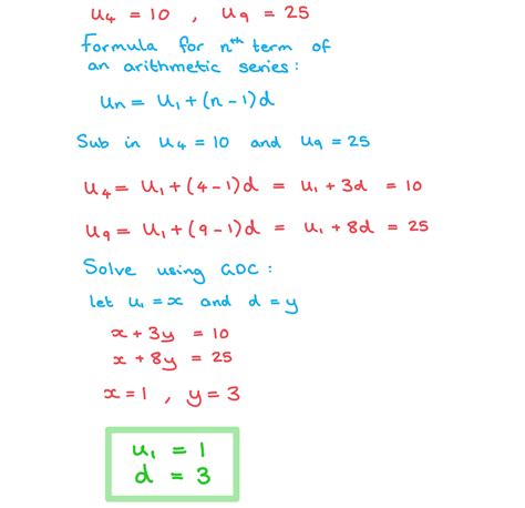 Arithmetic Series Formula Ib Maths Aa Revision Notes