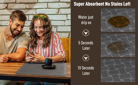 Amazon Coffee Mat No Stains Absorbent Dish Drying Mat For Kitchen