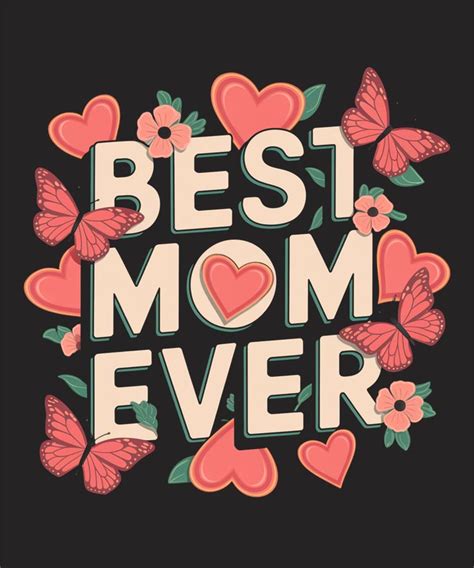 Best Mom Ever T Shirt Cute Floral And Butterfly Mothers Day T Cute Mobile Wallpapers I