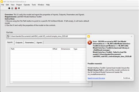 model interface toolkit and simulink for labview 2024q1 ni community