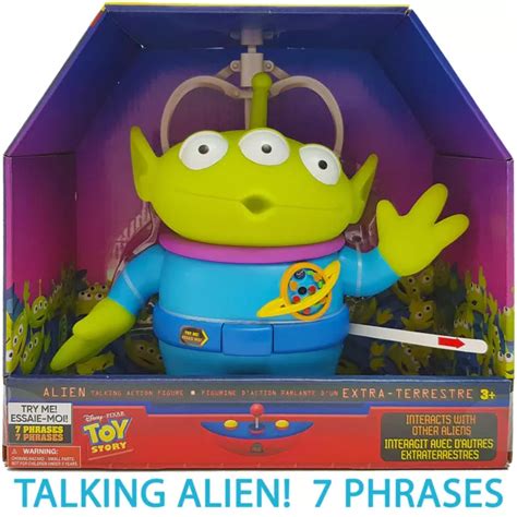 Disney Store Toy Story Alien Talking Action Figure Pixar Pizza Planet