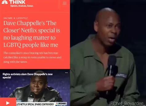 And Think Dave Chappe Les The Clover Newhx Spec Laughing Mater People Like Me Rights Activists