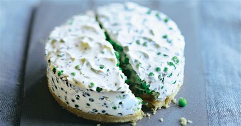 Recette cheesecake salé au chèvre et petits pois Marie Claire