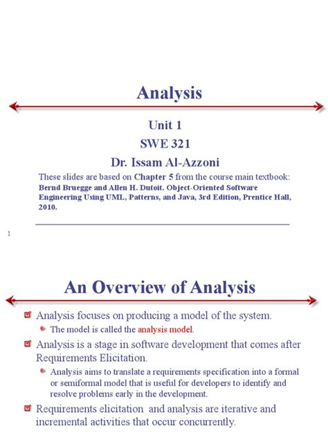 1 Analysis Pdf Use Case Object Computer Science