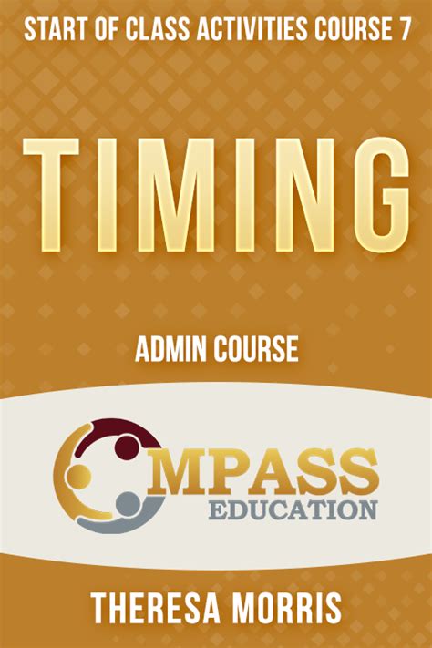 Start Of Class Activities Course 7 Timing Admin Course Responsive