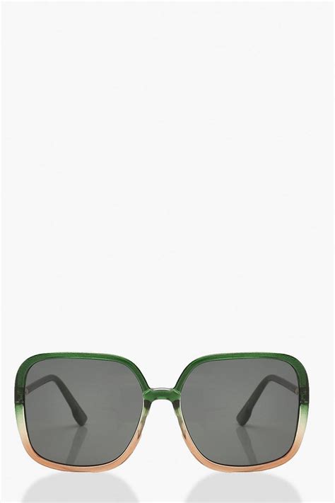 Gradient Frame Oversized Sunglasses