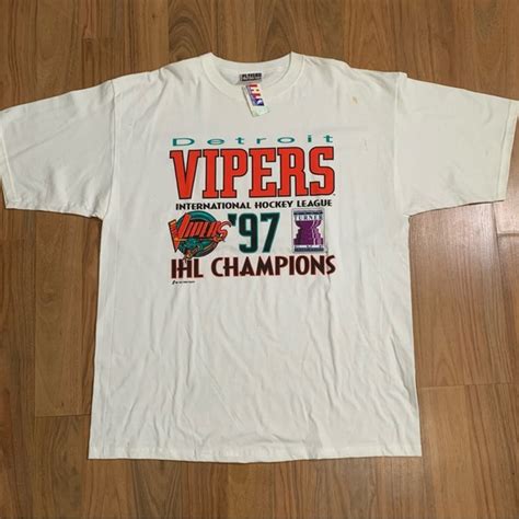 Vintage Shirts Nwt Vintage Ihl Minor League Hockey 9s Detroit