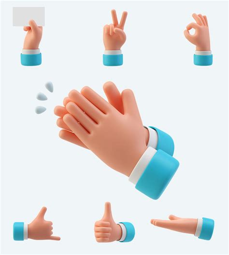 Free 3d Hand Free Illustrations