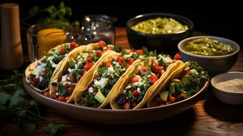 Premium Ai Image Fresh And Flavorful Tacos