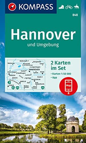 Kompass Wanderkarte 848 Kompass Wanderkarten Set Hannover Und Umgebung