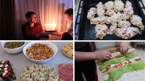 ВЛОГ ДЕНЬ РОЖДЕНИЯ АРТЕМА ГОТОВЛЮ ПРАЗДНИЧНЫЙ СТОЛ🎂 ЗАКУСКИ САЛАТЫ