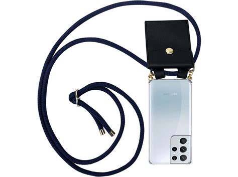 Funda Para Móvil Funda Con Cadena Para Móvil Con Anillas Doradas