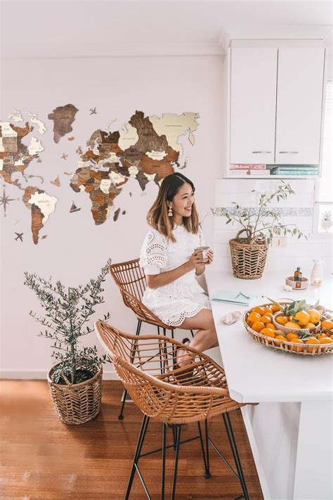 Wall Decor Wooden World Map Rustic Wall Map Travel Map Living Etsy
