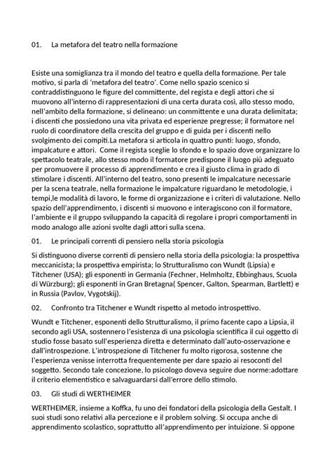 Risposte Aperte Ecampus 2021 Psicologia Generale Scienze Dell